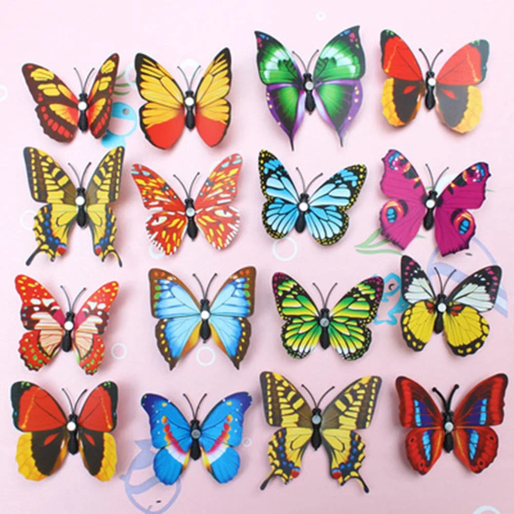 1 pcs Magnetic Simulation Butterfly Fishing Toys Fake Butterfly ...
