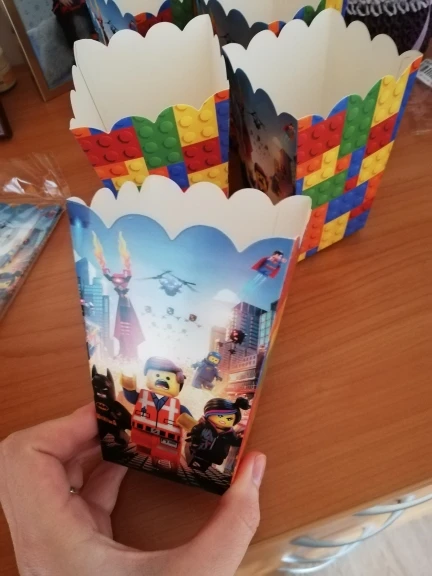 6 pc Lego Land Popcorn Boxes - Life Changing Products