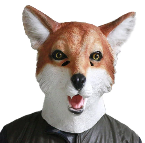 Fox Full Head Mask Halloween Costume Party Fancy Dress Carnival Funny ...