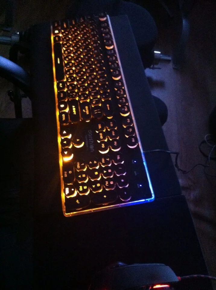 Gaming Backlit Keyboard Round Keys - Life Changing Products