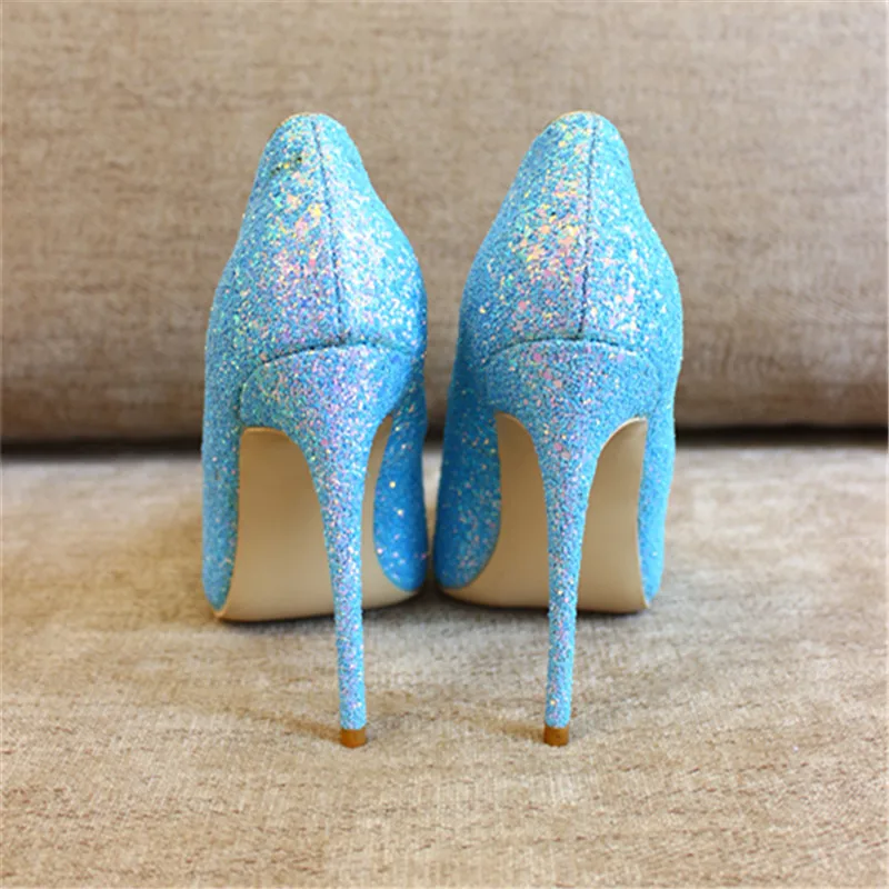 Sparkly Blue Pumps