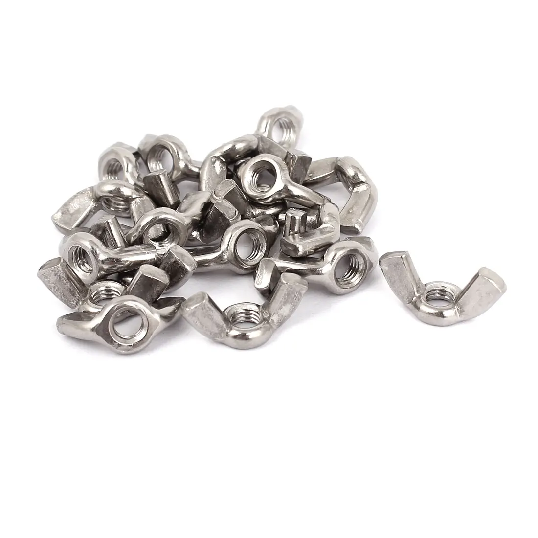 UXCELL 20Pcs Wing Nuts M5 Thread Dia Stainless Steel Wingnut Butterfly ...
