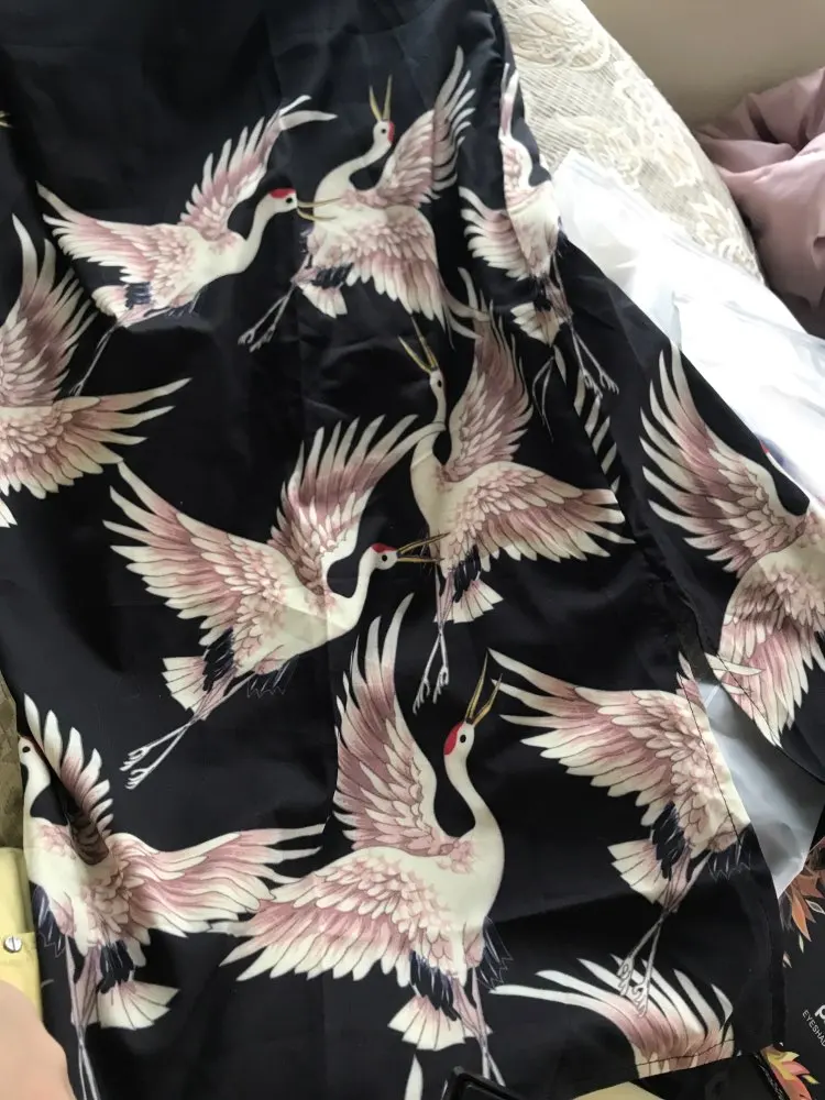 Modern Crane Kimono | Spirit of Japan