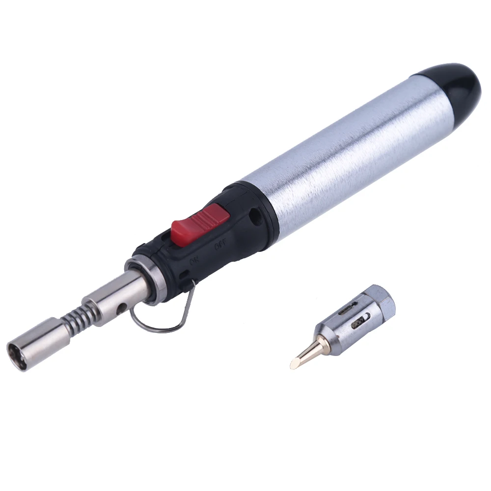 Portable Cordless Solder Iron Gas Soldering Iron Flame Butane 12ml Heat ...