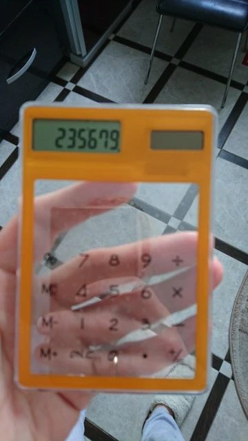 Transparent Solar Calculator Touch Screen - Life Changing Products