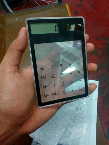 Transparent Solar Calculator Touch Screen - Life Changing Products