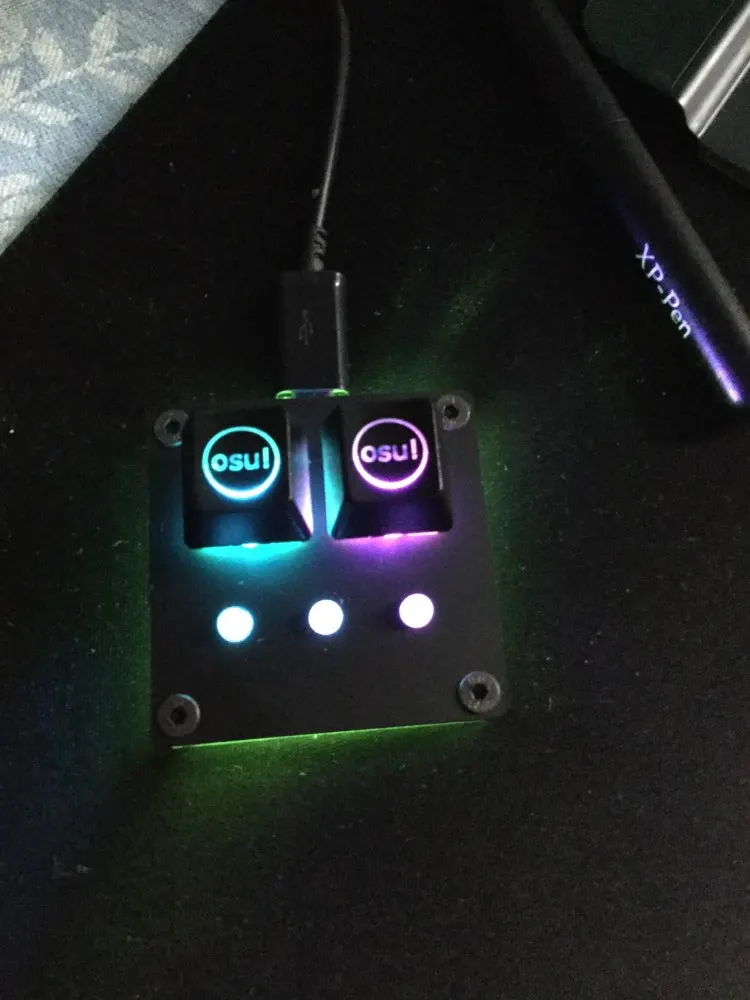 HFSECURITY DIY OSU Keyboard V4 For Windows 5 Key Gaming Keyboard USB 2. ...