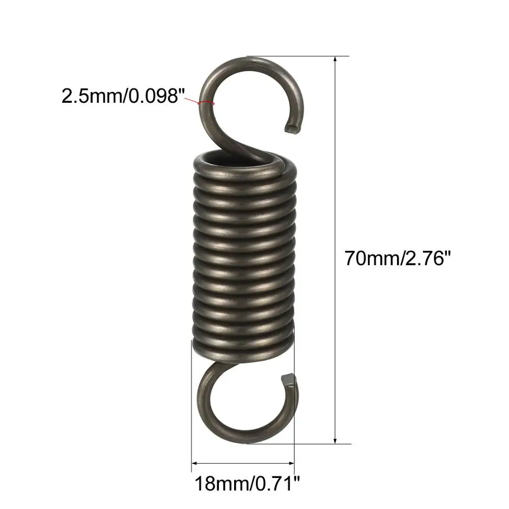 UXCELL Extended Compressed Spring Stainless Spring Steel Small Dual ...