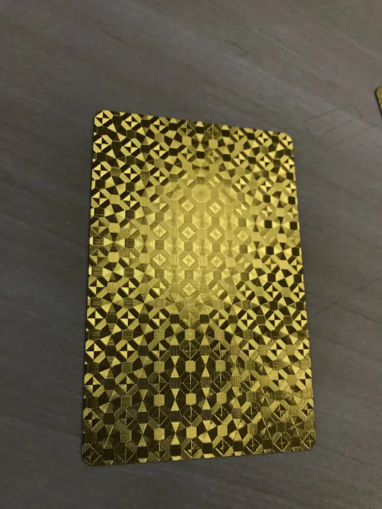 24K Gold Plastic Playing Cards - Life Changing Products