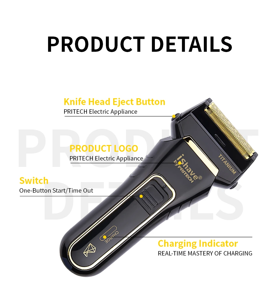 PRITECH Electric Shaver Electric Razor For Men Machine For Shaving ...