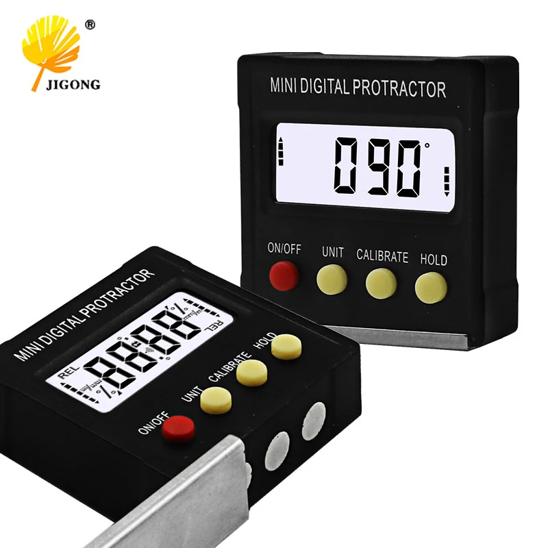360 Degree Mini Digital Protractor Inclinometer Electronic Level Box ...
