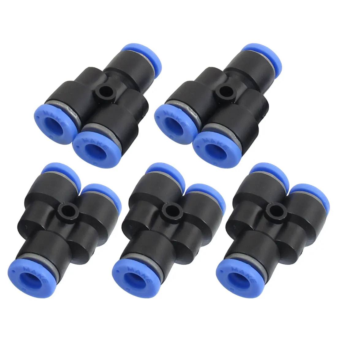 UXCELL 5 Pcs Air Pneumatic 6Mm To 6Mm Y Shaped Push In Connectors Quick ...
