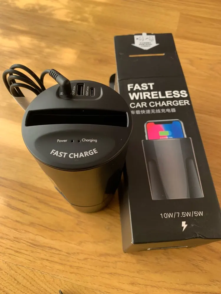 Portable Wireless Charger Car Cup - Life Changing Products