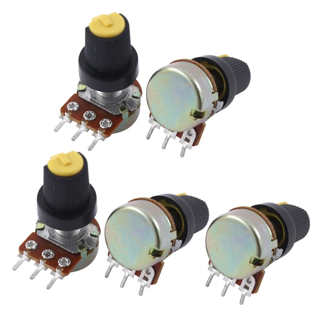 With Knob Uxcell 100K Ohm Rotary Potentiometer - 3-Terminal Wirewound ...