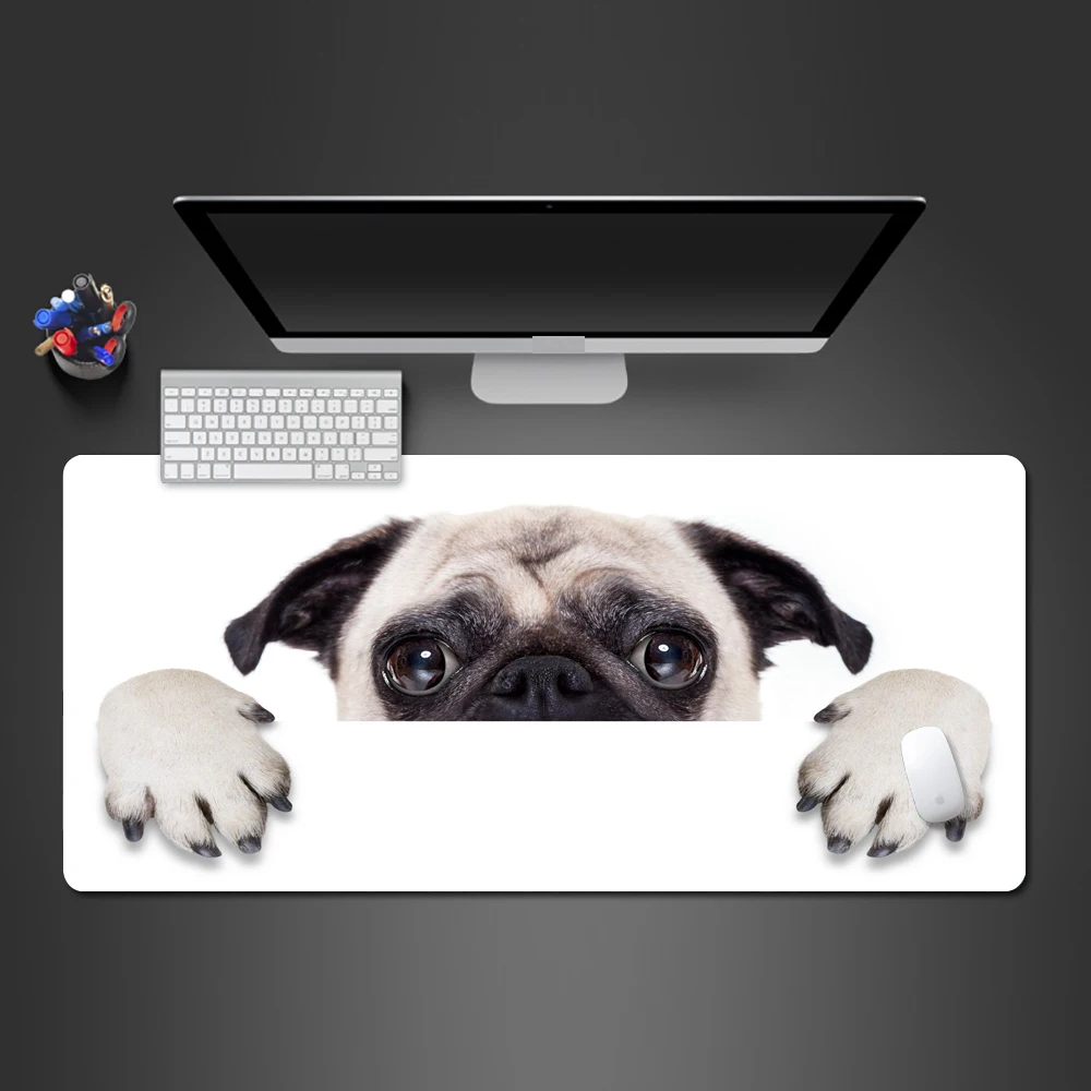 Vivid Hot Pug Dog Mouse Pad High Quality Washable Cute Dog New Design ...