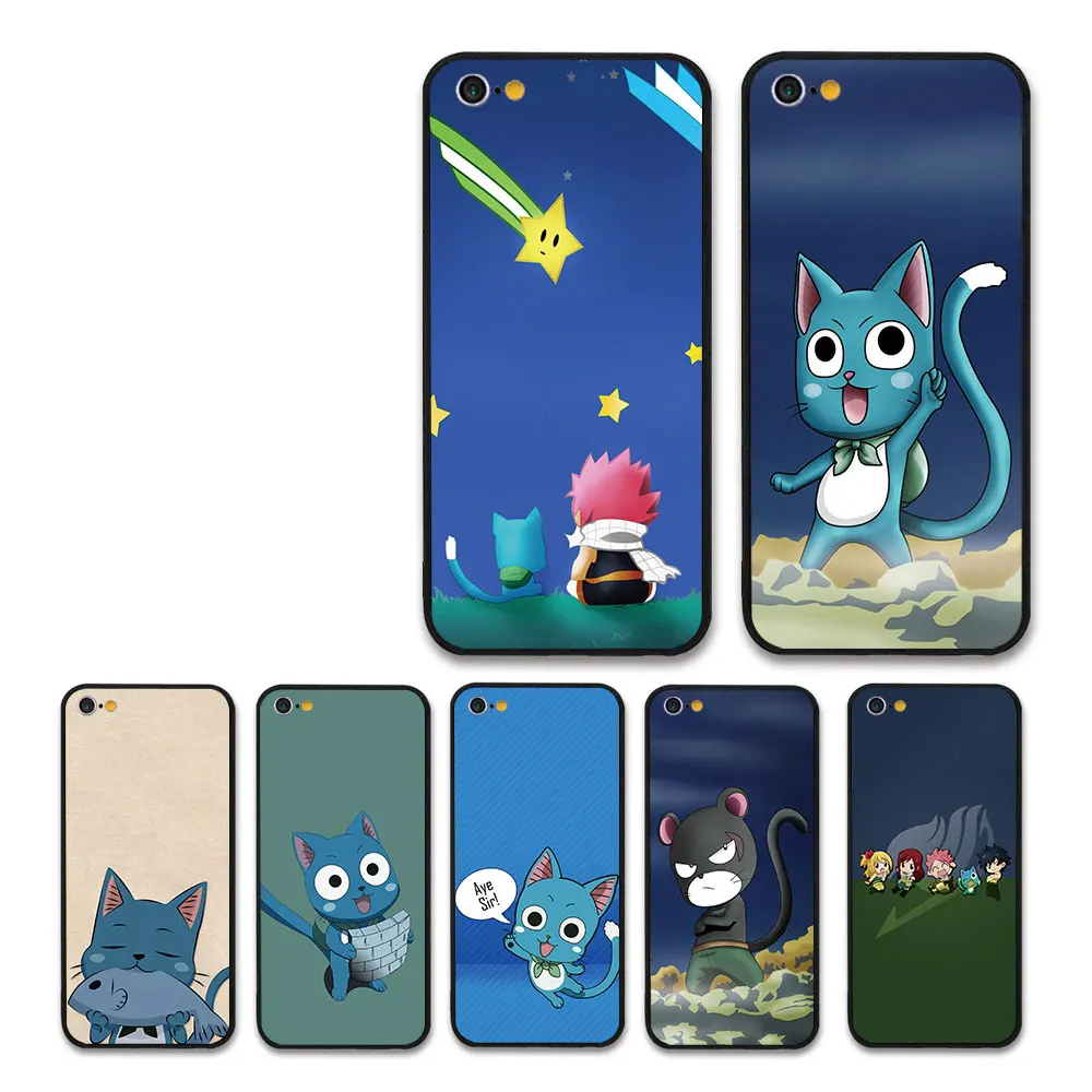 Fairy Tail's characters of Happy Plastic Hard Back case For iPhone 5 6 ...