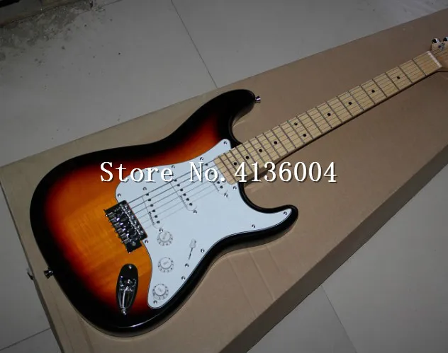 Factory store sunbust sunset stratocaster signature 6 string Chrome ...