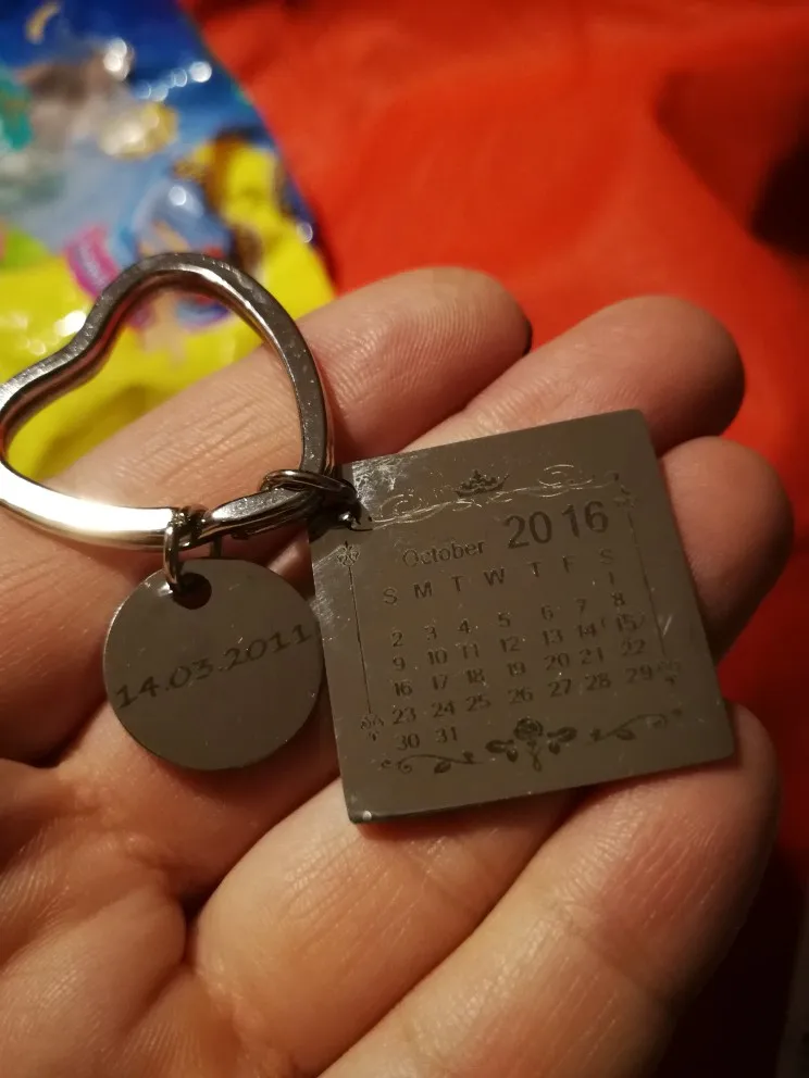 Engraved Keychains Calendar Design - Life Changing Products