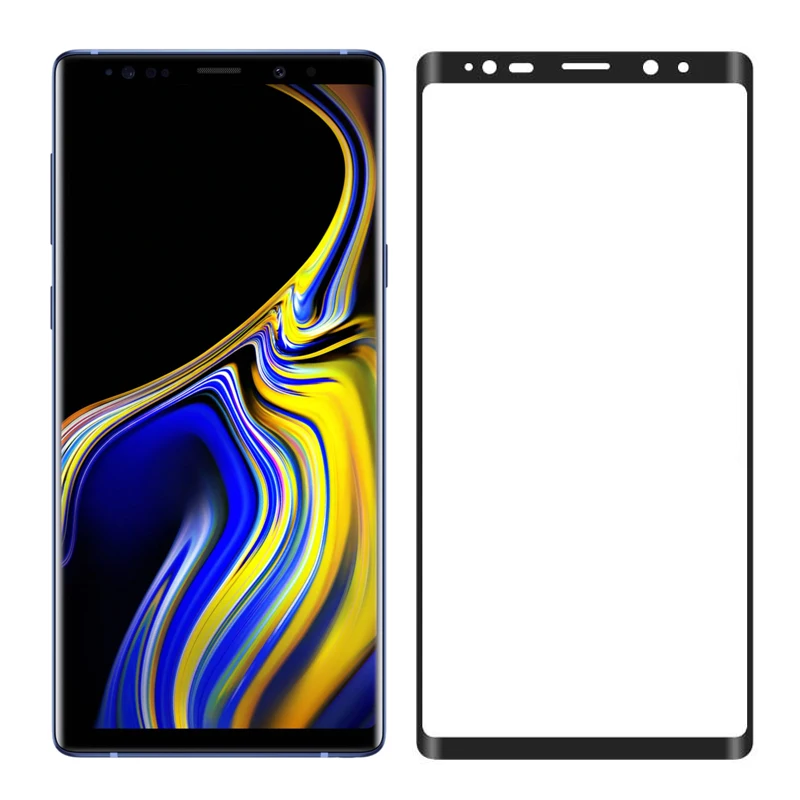 100X 9H Note9 3D Curved Full Screen Tempered Glass Protector For ...