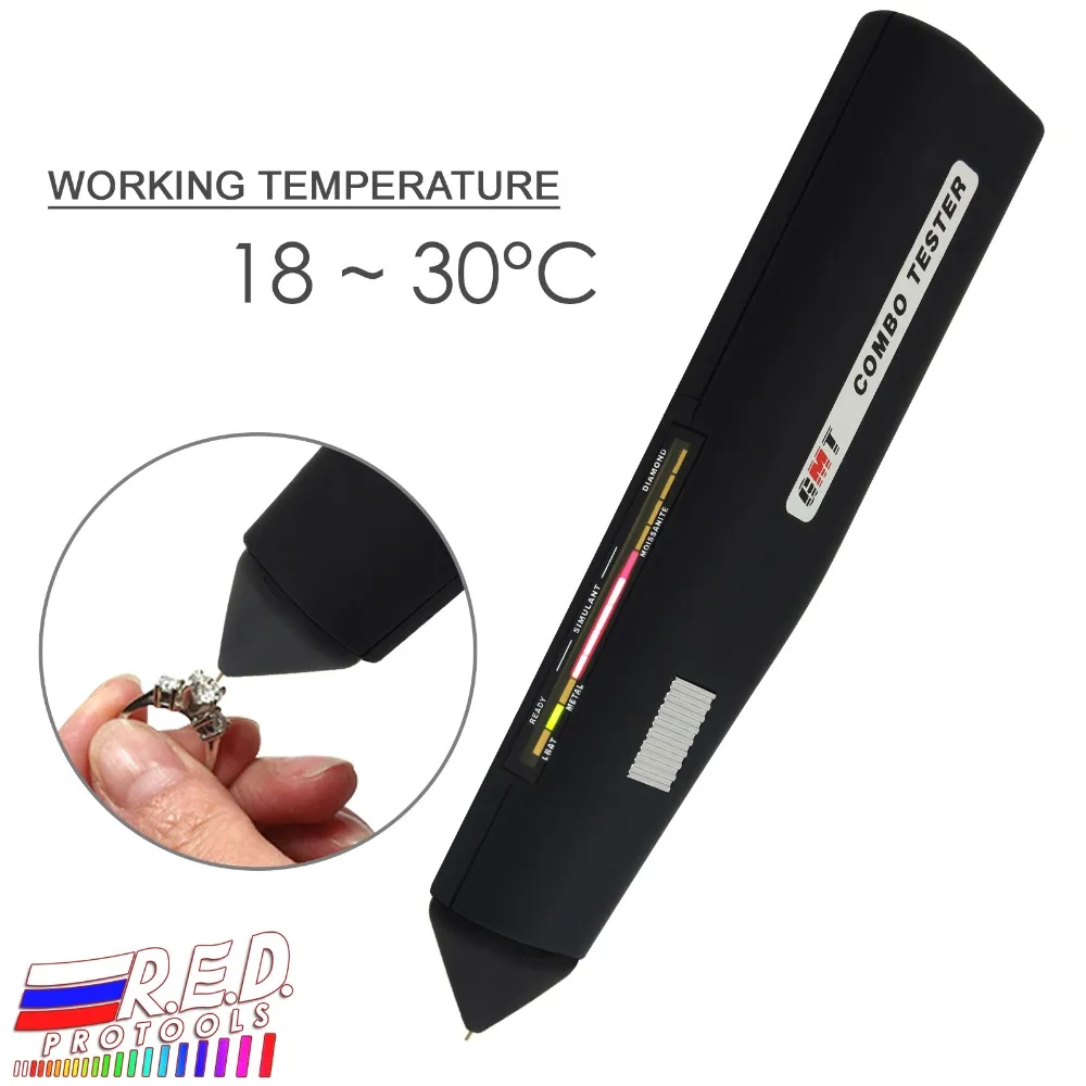 Diamond Moisanite Tester Gemstone 2pt Jewel Stone Combo Gem Test ...