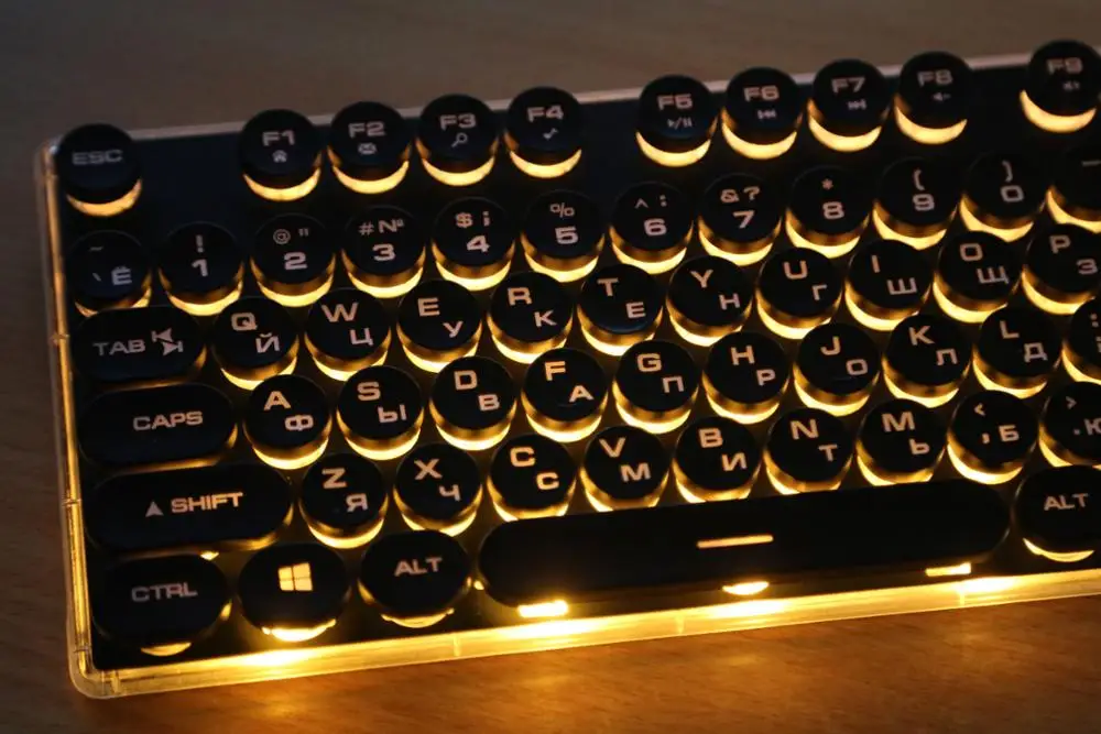 Gaming Backlit Keyboard Round Keys - Life Changing Products