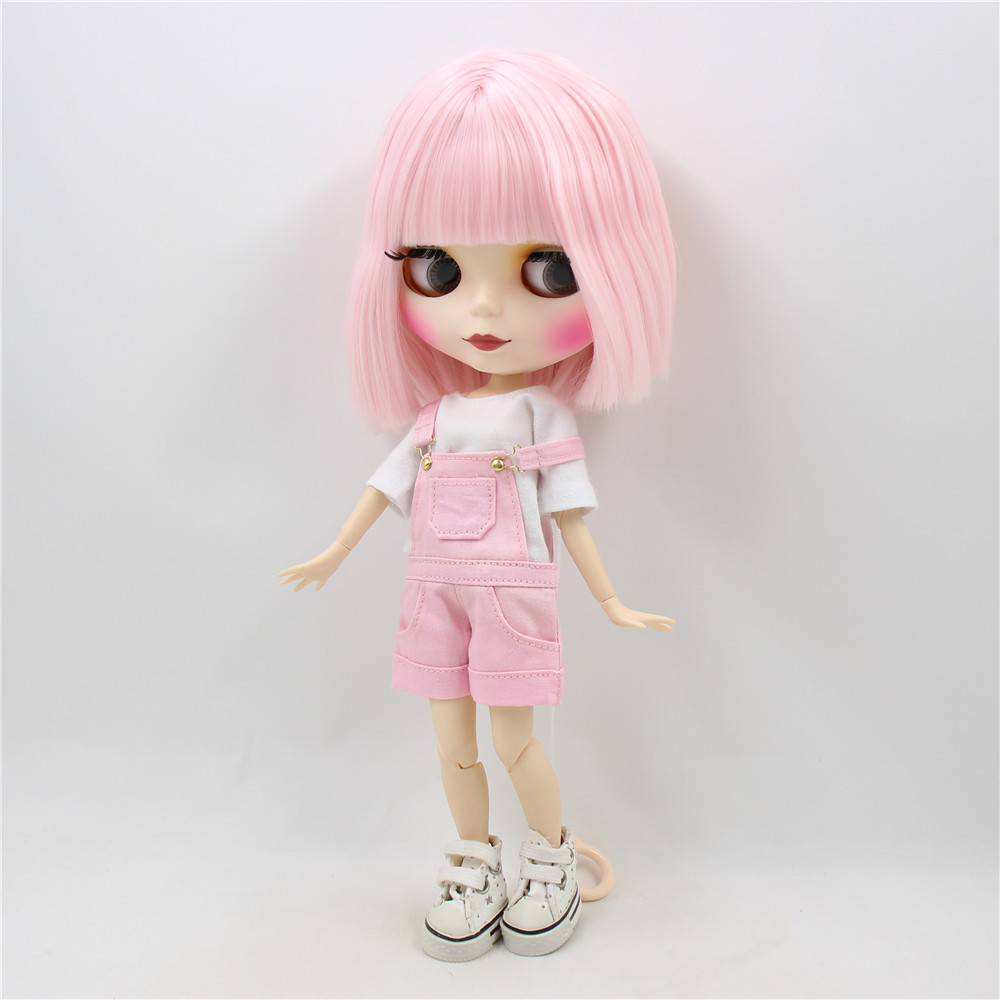 Neo Blythe Doll with Pink Hair, White Skin, Matte Cute Face & Custom ...