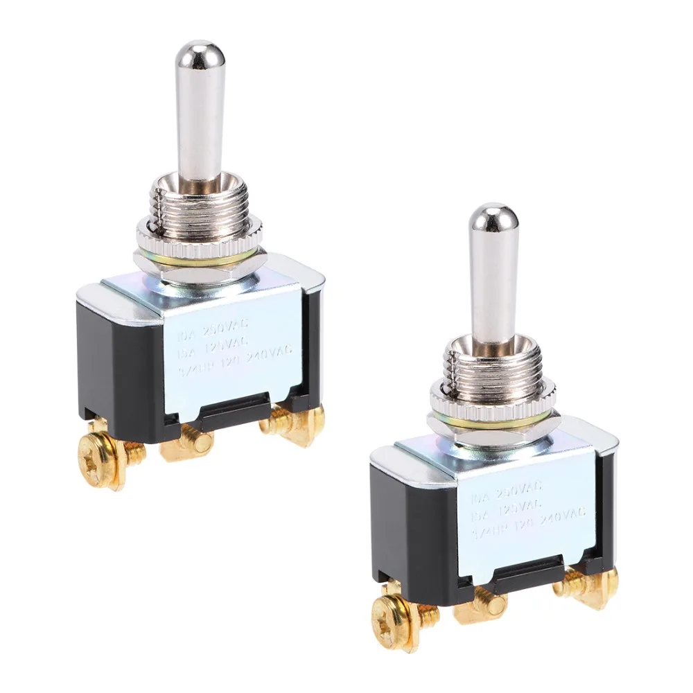 2PCS Rocker Toggle Switch Self Locking Heavy Duty 10/151A 250V 15/20A ...