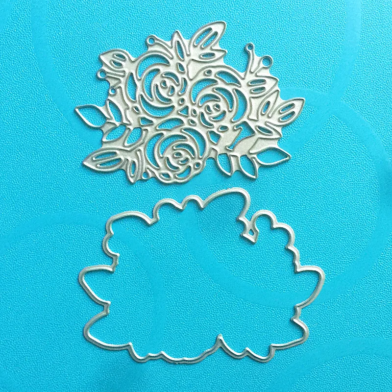 YINISE 1649 FLOWER Metal Cutting Dies For Scrapbooking Stencils DIY ...