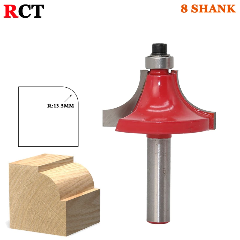 Round Over Edging Router Bit 1" Radius 8" Shank 1pcs 8mm Shank wood ...