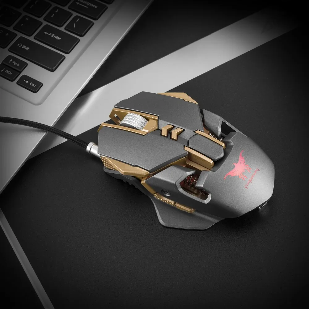 Professional Wired Gaming Mouse Mice 7 Buttons 3200 DPI Adjustable ...