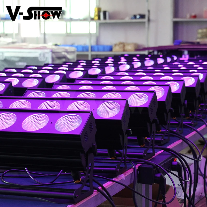 6pcs With Case 5 Dot 30W RGBW 4in1 Washer Bar Light Led COB Dj Light ...