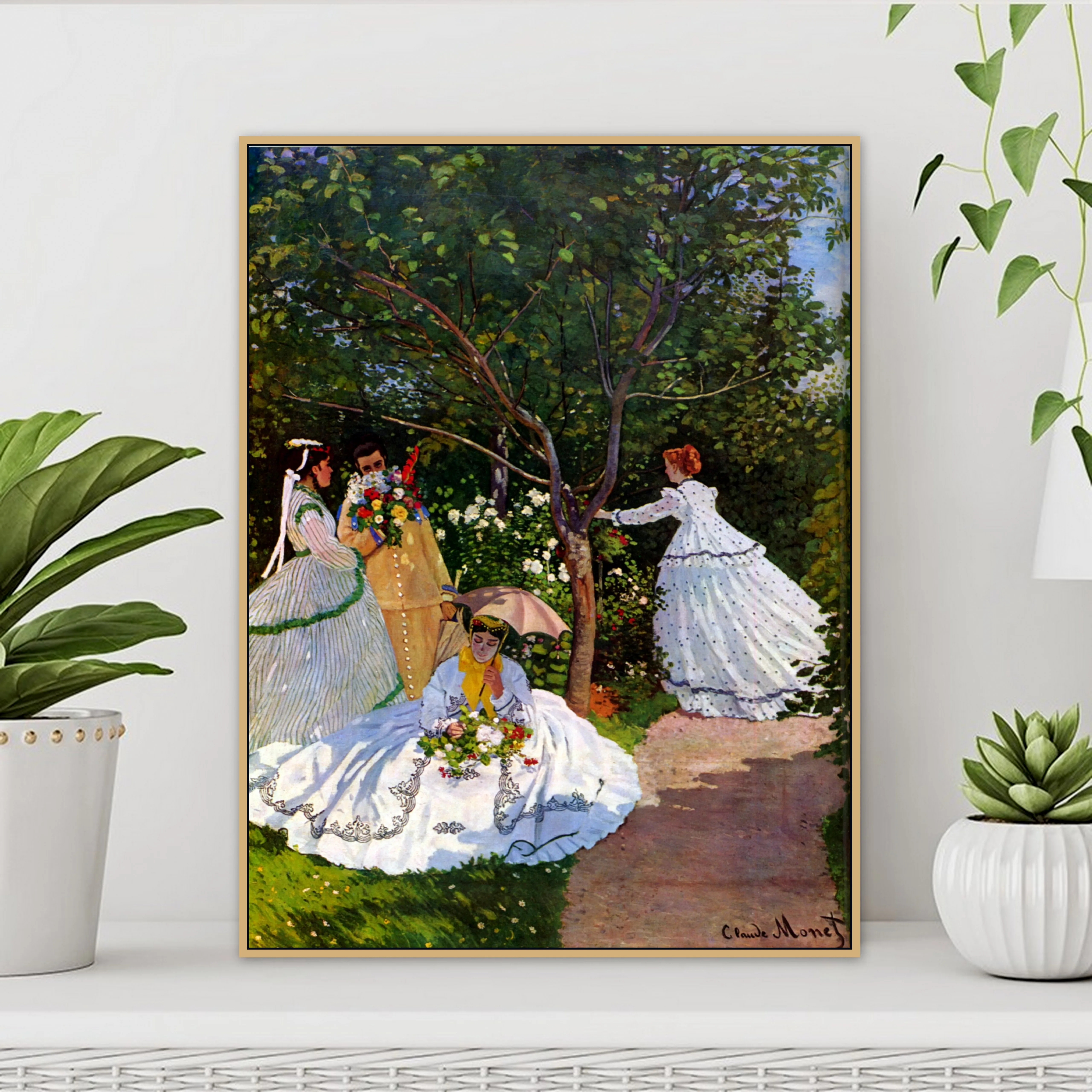 Monet Women In The Garden