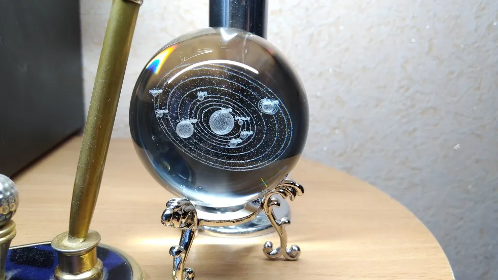 3D Solar System Model Sphere Glass Decor - Life Changing Products