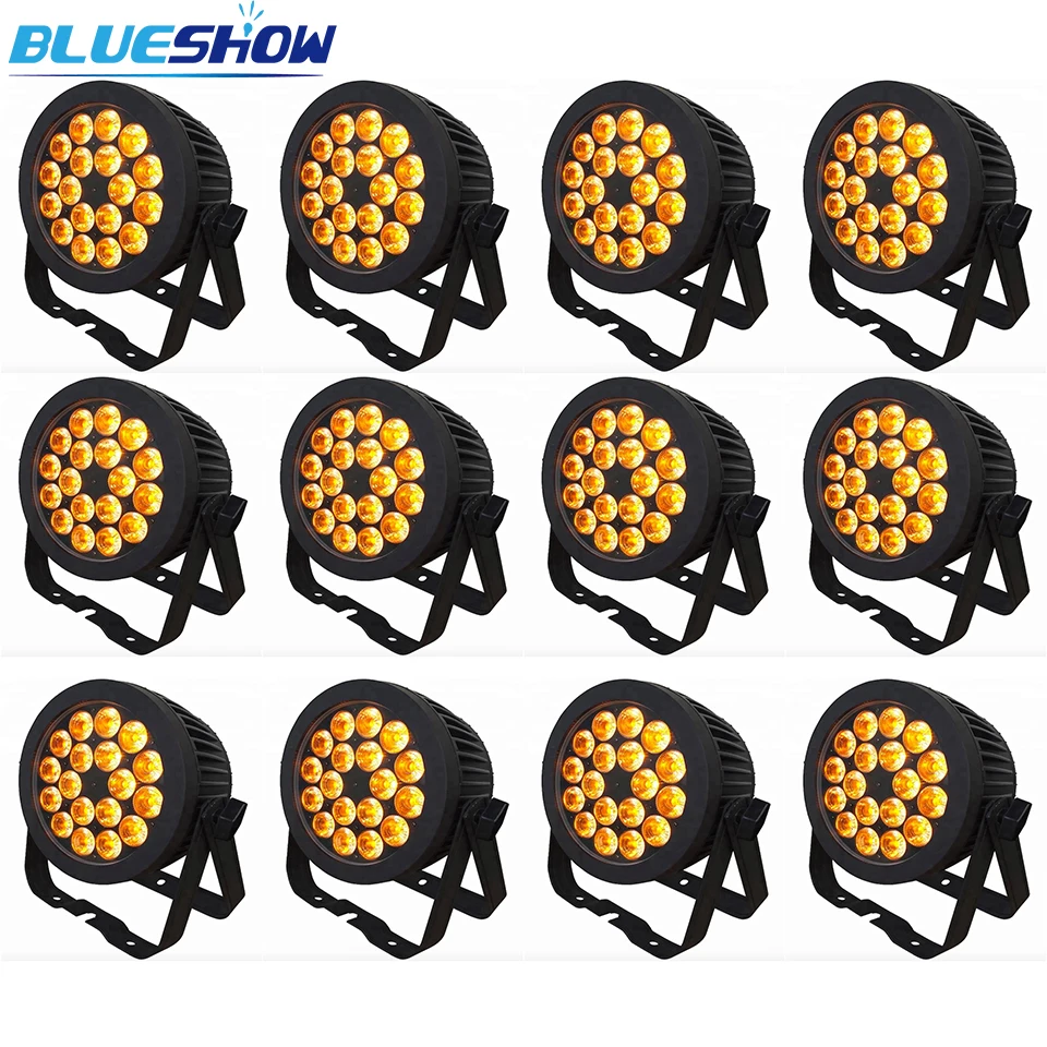 Luces par led rgbwauv 6 en 1 para exteriores, 18x18w, impermeable ...