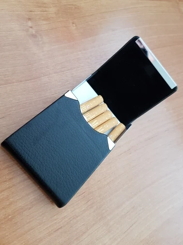 Aluminum Cigar Cigarette Tobacco Holder Smoking Case