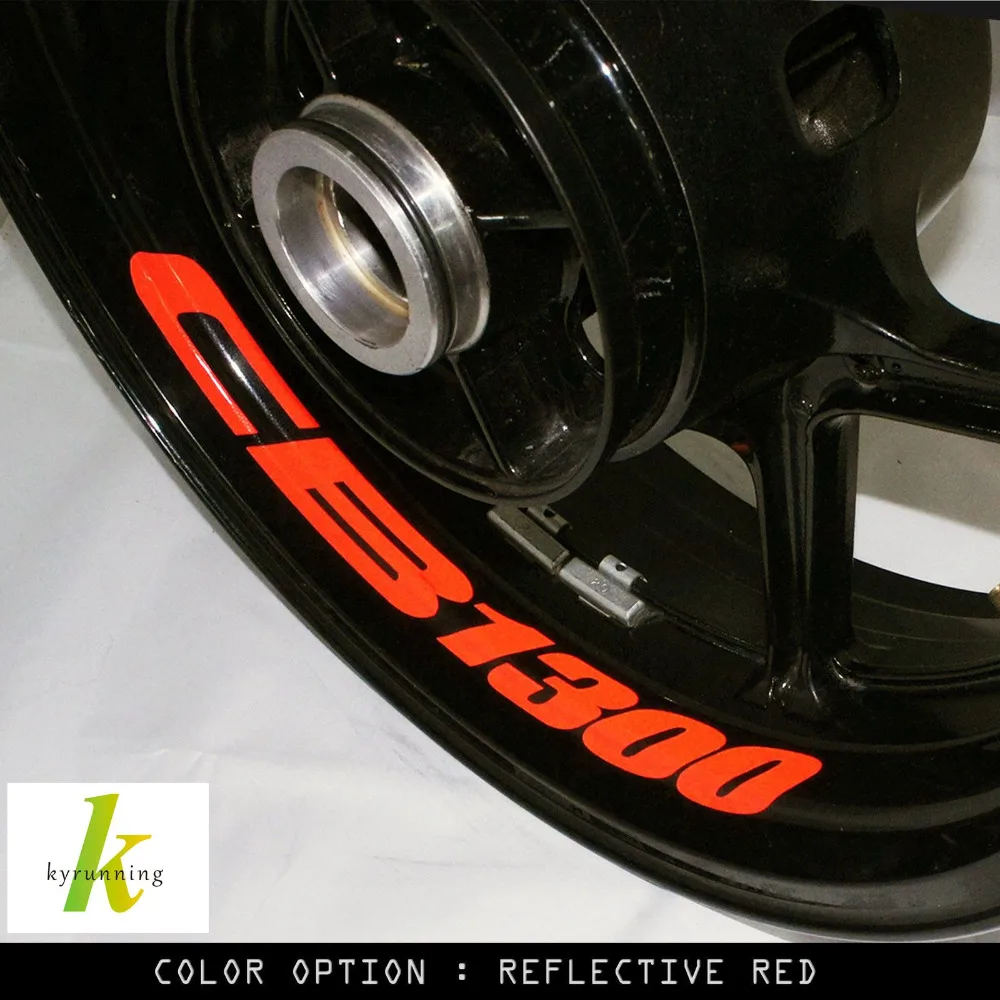 8 X CUSTOM INNER RIM DECALS WHEEL Reflective STICKERS STRIPES FIT HONDA ...