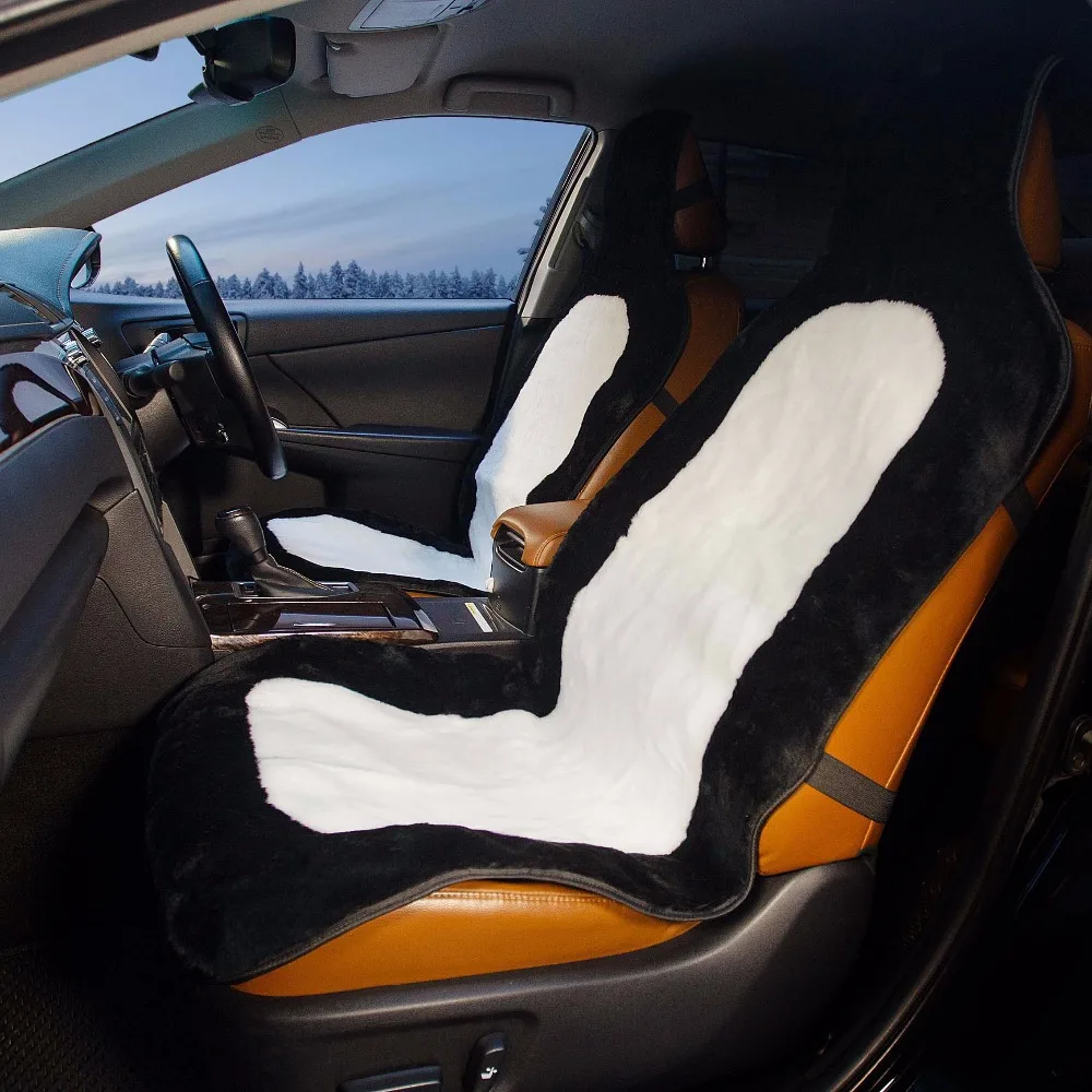 2pcs Lot Front Car Seat Covers Cape Faux Fur Plush Universal Size Auto