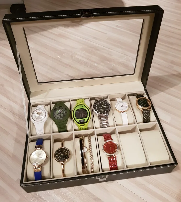 Watch Display Case Storage Box Gift Idea for Him and Her