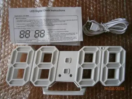 3D Digital Wall Clock LED Light - Life Changing Products