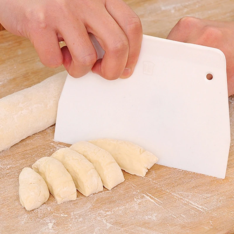 Aliexpress.com : Buy Baking Scraper White Plastic Kitchen Cutter Cake ...