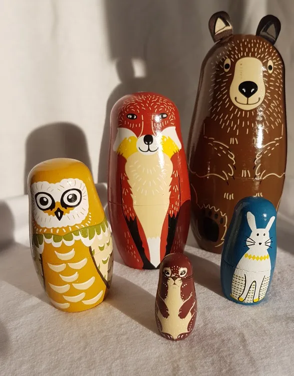 Russian Nesting Dolls 5PC Handmade Set - Life Changing Products
