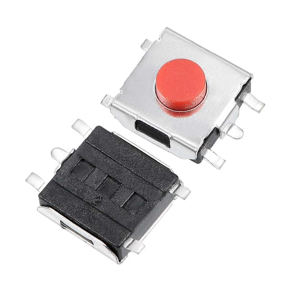 Uxcell 55pcs 6x6x31mm Switches Momentary Panel Pcb Smd Smt Mount Switch 5 Pins Push Button Spst