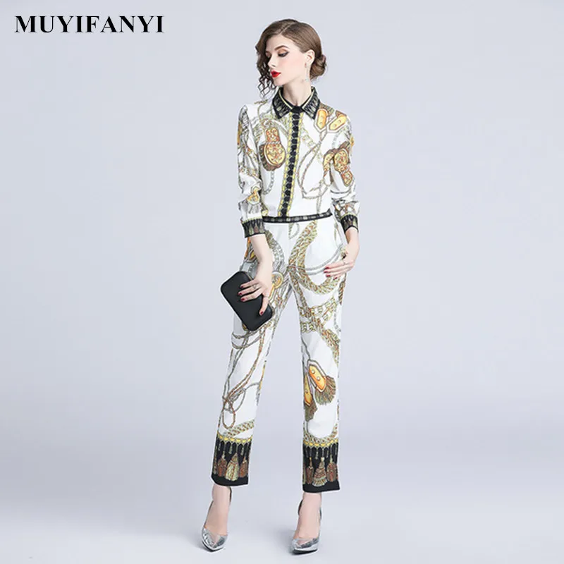 2018 High Quality Fashion Designer Runway Set Women Suits Vintage ...