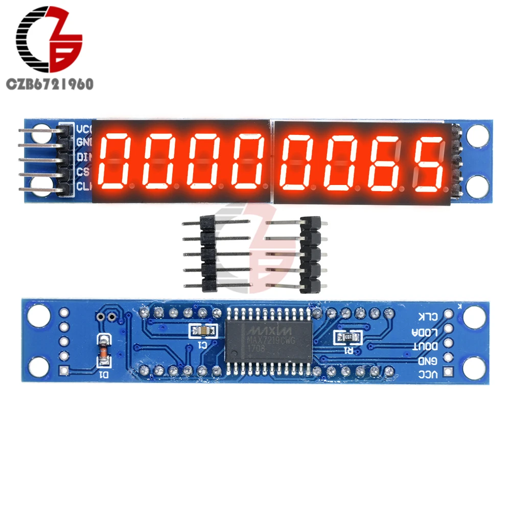 Max7219 Led Dot Matrix 8 Digit Digital Tube Display Control Module For ...