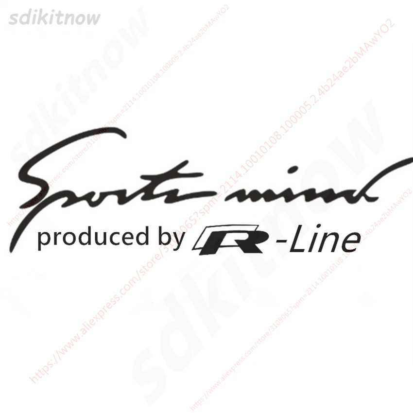28x10cm New Car Rline R Line Sports Stickers Body Decal For Volkswagen ...