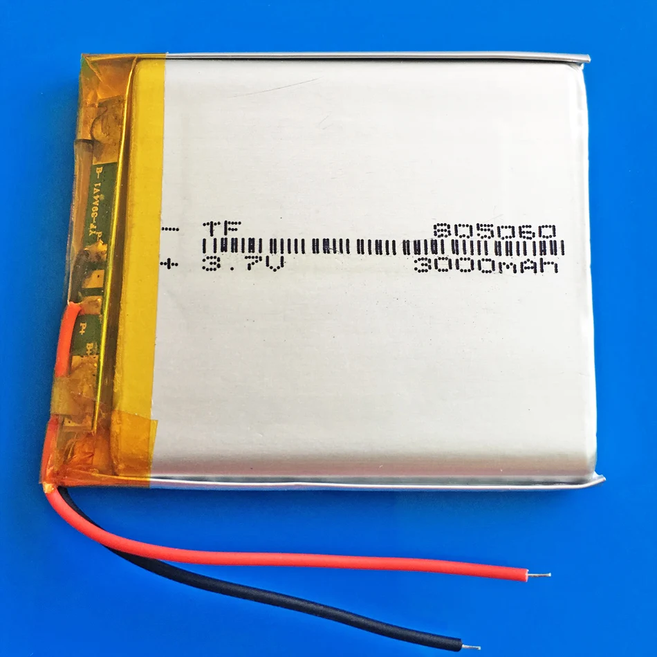 3.7V 3000mAh lipo polymer lithium Rechargeable battery cells for GPS ...