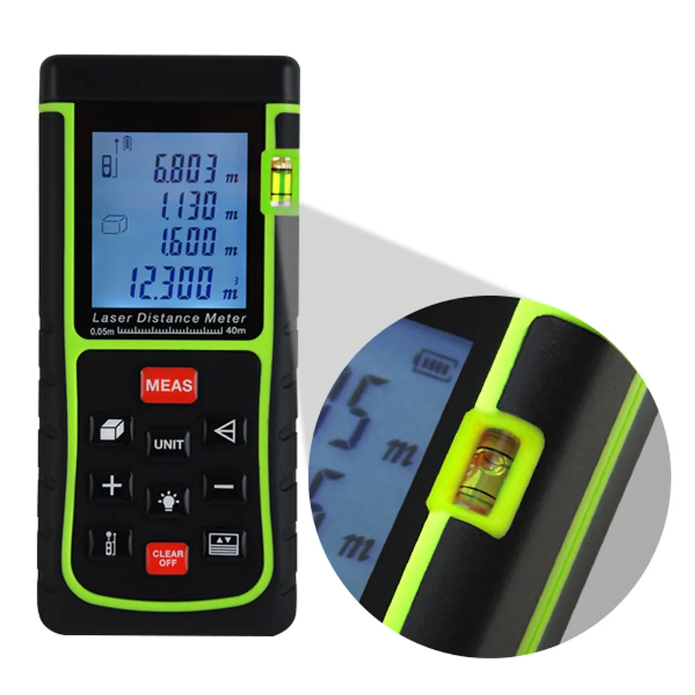 Professional Laser Distance Meter 40M 60M 80M 100M Rangefinder ...