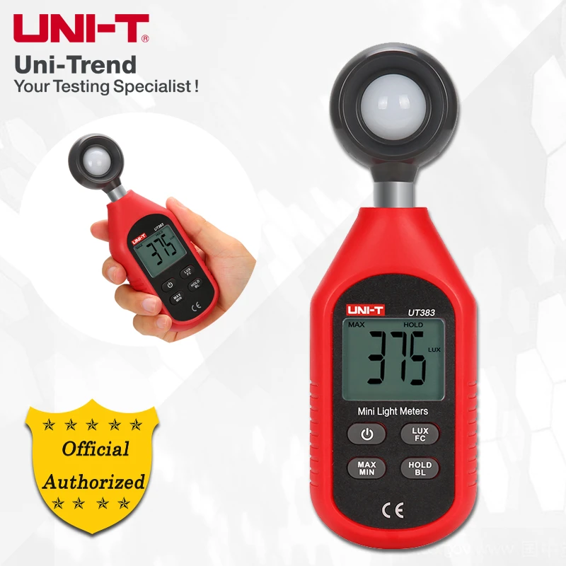 Uni-t Ut383/ut383bt Mini Light Meter; Industrial/household Lux Meter ...