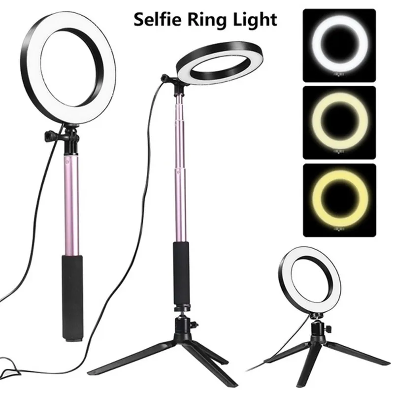 Tycipy USB Ring Light Photography Dimmable LED Studio Photo Camera ...