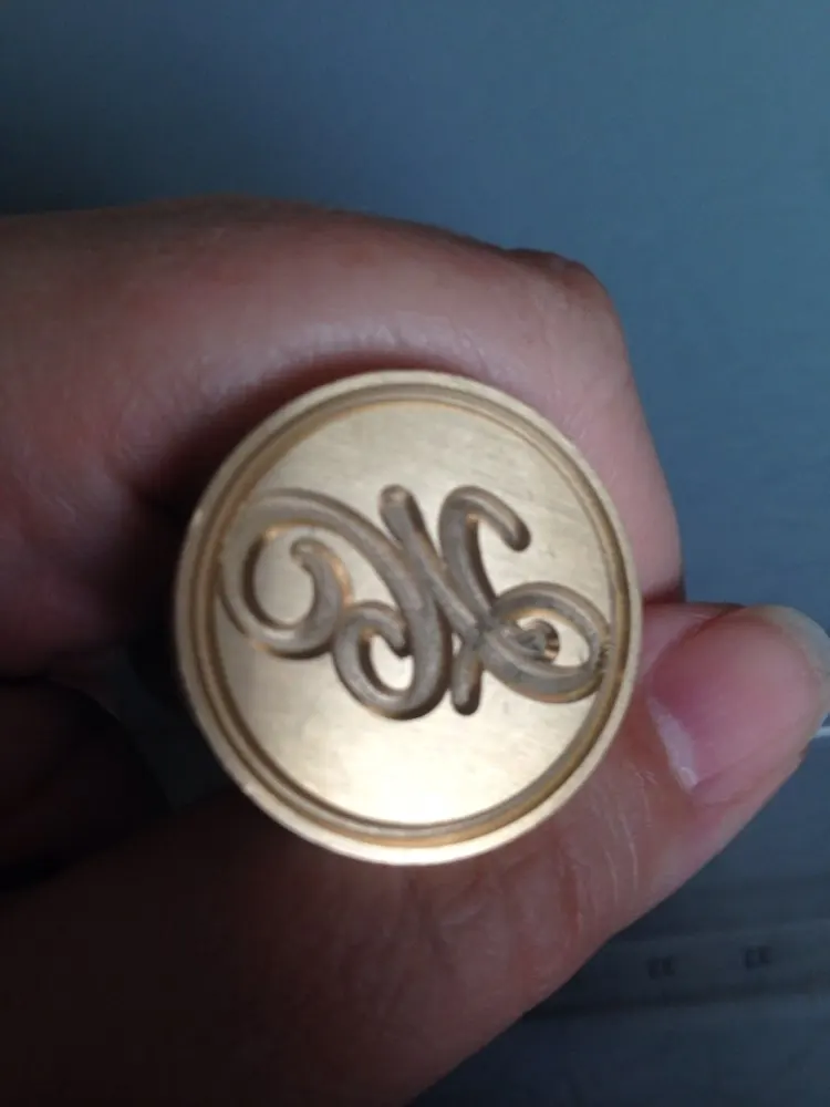 Wax Seal - Modern Letter Designs, Wooden Handle & Brass Stamp Head ...